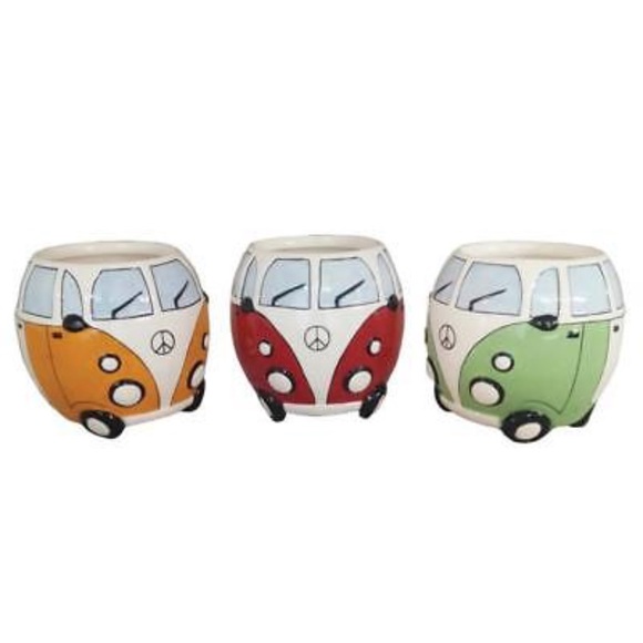 Other | 3 Assorted Ceramic Vw Bus Planters Firm On Price Firm On Price ...